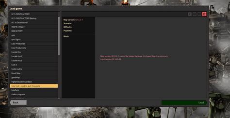Various Savegame Titles Showing Diverse Feelings From Playing Factorio R Factorio