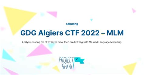 gdg algiers ctf 2022 mlm project sekai