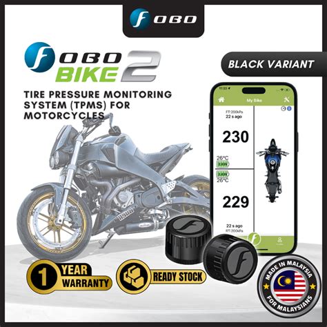 Fobo Bike 2 Motorcycle Wireless Bluetooth Tpms 胎壓 偵測器 Shopee Malaysia