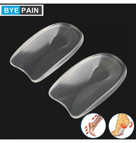 발바닥 근막염 아픈 발 뒤꿈치 통증 뼈 박차 및 아킬레스 통증 충격 흡수 깔창용 실리콘 뒤꿈치 컵 신발 티몬