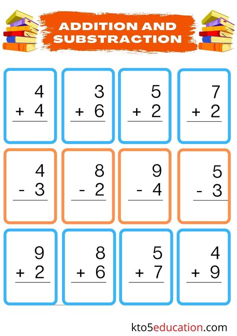 free practice addition and subtraction worksheets check more at