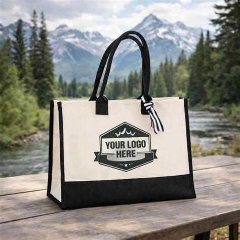 Canvas Tote Bag Personalized Logo Print Eco Friendly Durable Etsy