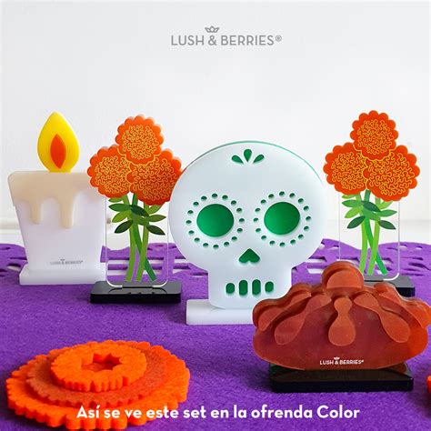 Ofrenda Set Flores De Cempasúchil 2 Piezas Lush And Berries Mx