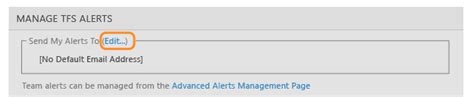 Tfs Why Can T I Edit My Alerts Email Address In Visual Studio Team Services Stack Overflow
