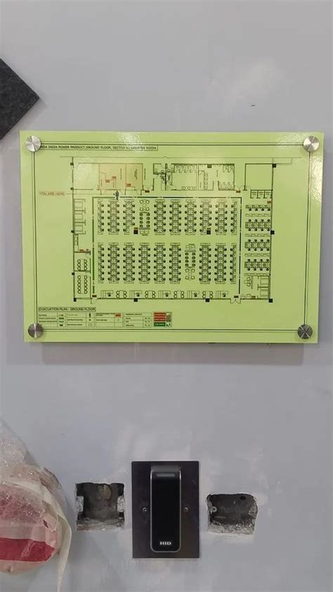 Green LED Exit Sign Board Input Voltage Shape Rectangle At Rs In New Delhi