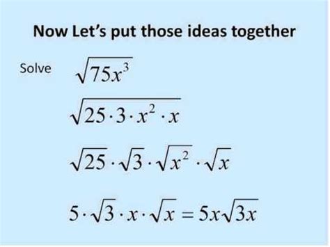 How To Add Two Square Roots With Variables
