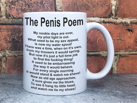 Penis Poem Coffee Tea Mug Novelty Secret Santa Christmas T