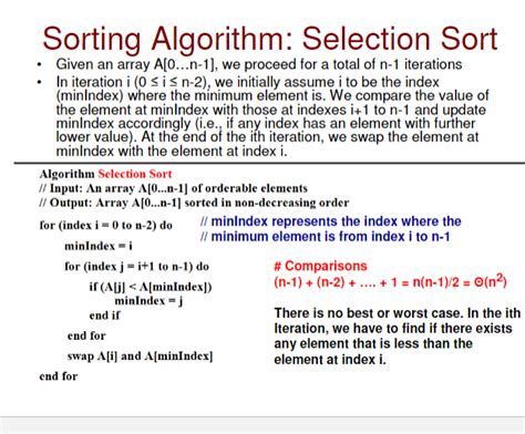 Solved Question 2 40 Pts Implement The Selection Sort