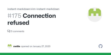 connection refused · issue 175 · instant markdown vim instant markdown