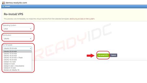 Reinstall Os Readyidc Service 24 Hour Support