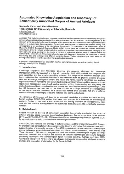 Pdf Automated Knowledge Acquisition And Discovery Of Semantically