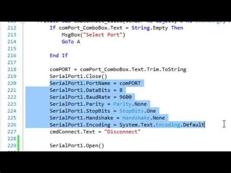 VB Net And Arduino Part Controling Arduino Using VB Net YouTube