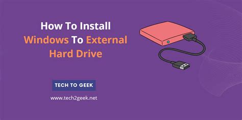 How To Install Windows To External Hard Drive