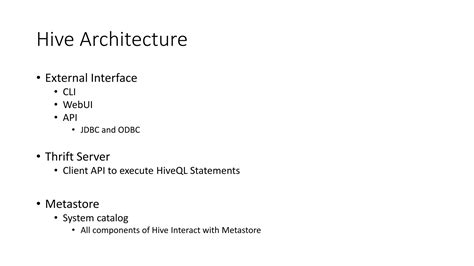 introduction to apache hive big data final seminar pptx databases