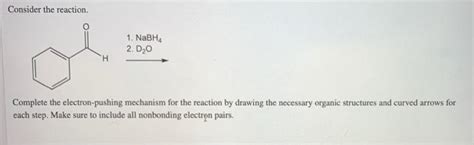 Solved Consider the reaction. 1. NaBHA 2. D20 "H Complete | Chegg.com