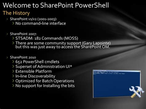 Ppt Building Your Sharepoint Farm With Powershell Powerpoint