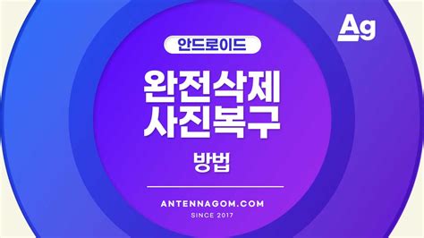 갤럭시 삭제된 사진 복구하는 방법 지운 사진 복구하기