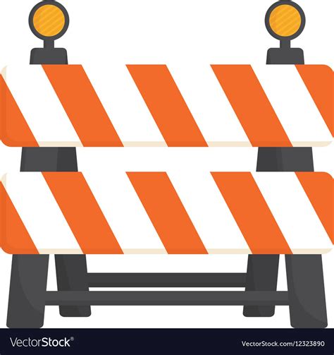 Under Construction Barrier Royalty Free Vector Image