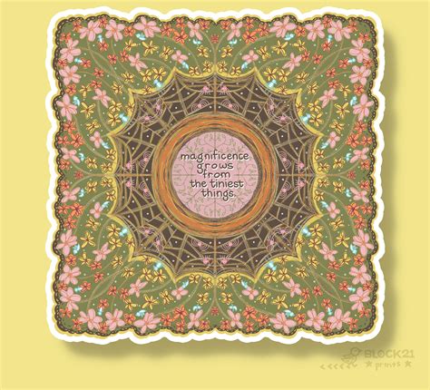 Magnificence Grows Die Cut Vinyl Sticker Weather Proof Decal