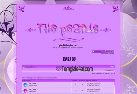 Floral Pink Phpbb Style Theme Download
