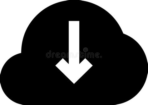 Cloud Storage Icon Symbol Vector Image Illustration Of The Database Server Hosting Cloud System