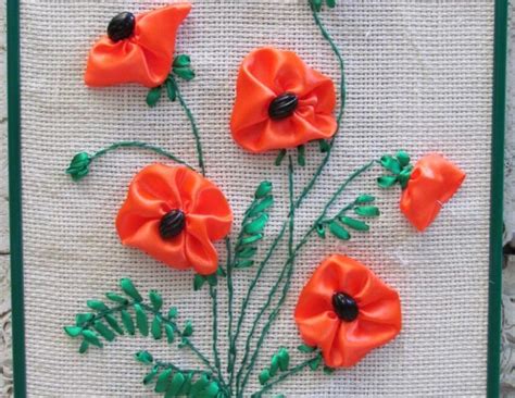 Вышивка лентами для начинающих поэтапно с нуля учимся вышивать на одежде цветы и абстрактные