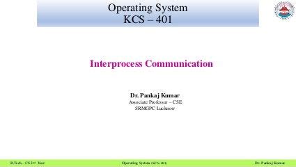 Operating System Interprocess Communication PDF