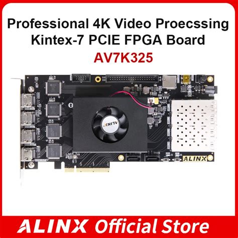 Alinx Av7k325 Xilinx Kintex 7 Hdmi Sfp Fpga Development Board 4k Video Image Processing Pcie