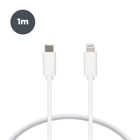 USB C To Lightning KSIX W Charge And Data Cable Made For IPhone M White