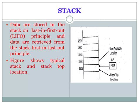 Stack In 8085 Microprocessor Pptx