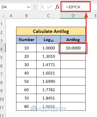 How To Calculate Antilog In Excel With 3 Criteria ExcelDemy