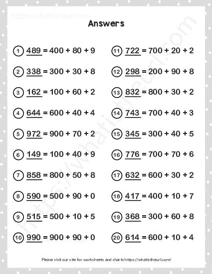 Build And Write 3 Digit Number From The Given Parts Exercise 1 Your