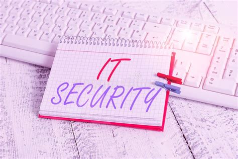 Handwriting Text Writing It Security Concept Meaning Protection Of Data Or Digital Asset