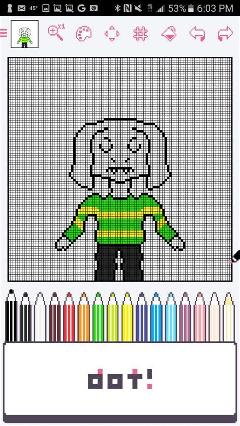 Asriel Pixel Art Undertale Amino