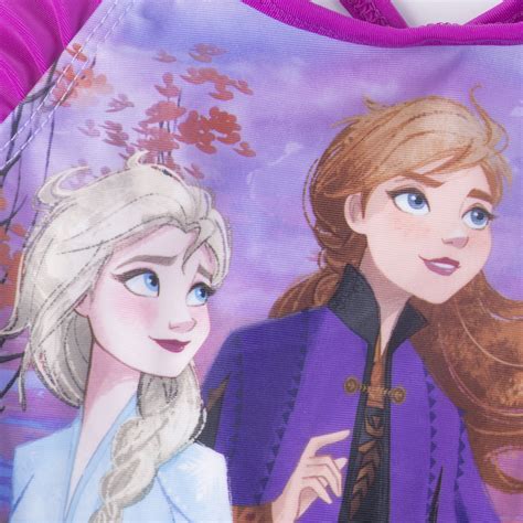 Girls Princess Anna Elsa Cartoon Bikini Swimsuit Cute Bathing Suit Free Shipping Up To Off