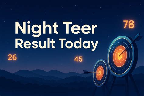 Night Teer Result Today Live Updates Predictions And Legal Info
