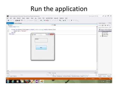 Windows Form Applicationinvb 3 Year Pptx