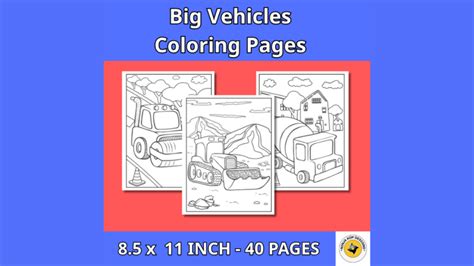 40 Big Vehicles Coloring Pages