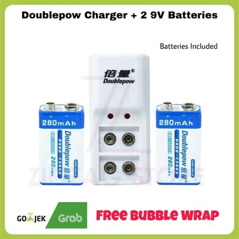 Jual PAKET Doublepow Baterai Cas V Charger Baterai Indonesia Shopee Indonesia