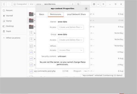 Fix File Permission Issue In Apache Website Wordpress Not Writable To