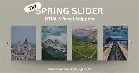 Free Spring Slider With Swiper Js HTML And React Snippets