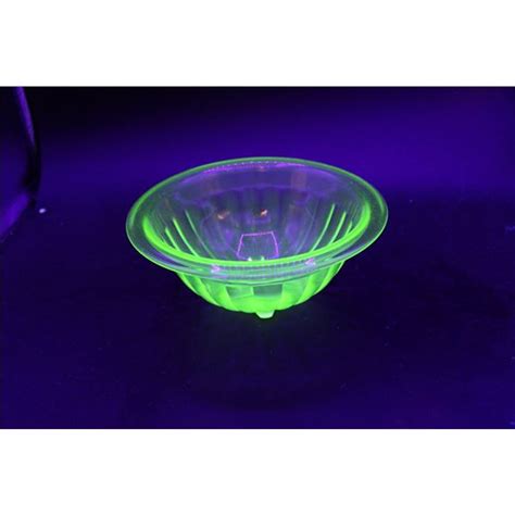 Small Uranium Glass Bowl Bodnarus Auctioneering