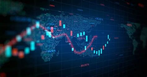 4k Loop Financial Chart Background Foot Stock Video Pond5