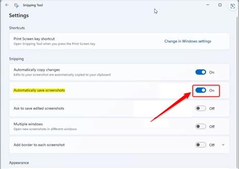 Enabledisable Snipping Tool Screenshot Saving In Windows 11 Geek Rewind