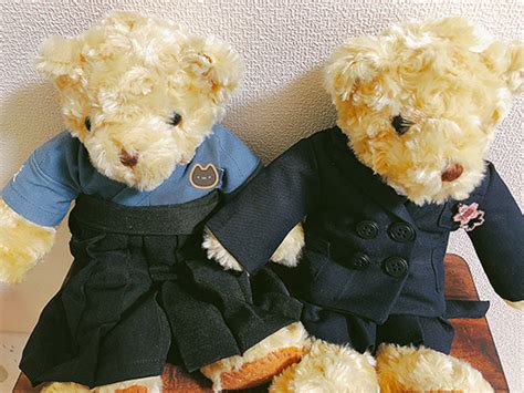 ベアはすごく素敵で可愛くて娘共々気に入っています♪アニバーサリーベア（ミニチュア制服ベア）♪ 体重ベア・ウェイトドール専門店「テディベアタイム」