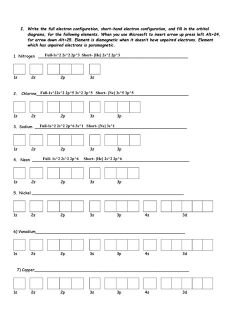 Solved Write The Full Electron Configuration Short Hand