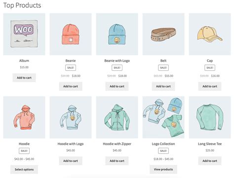 WooCommerce Shortcodes Type Uses Examples