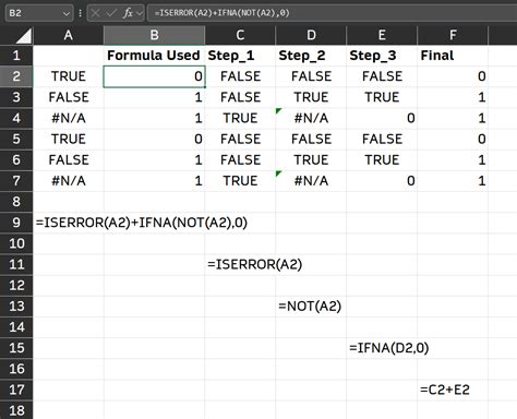 Excel Use Iserror With Check For False In An Or Statement Without