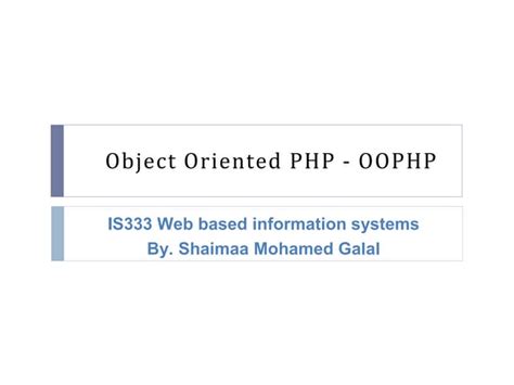 lecture9 oophp spring2023 pptx