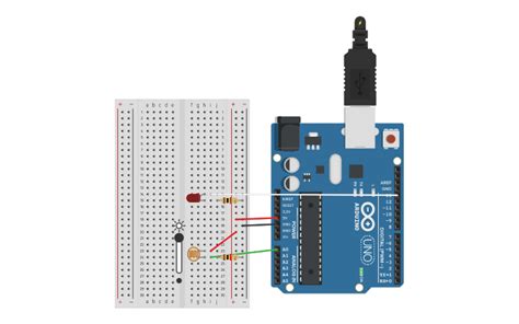 Circuit Design Ldr Controlling Led Tinkercad